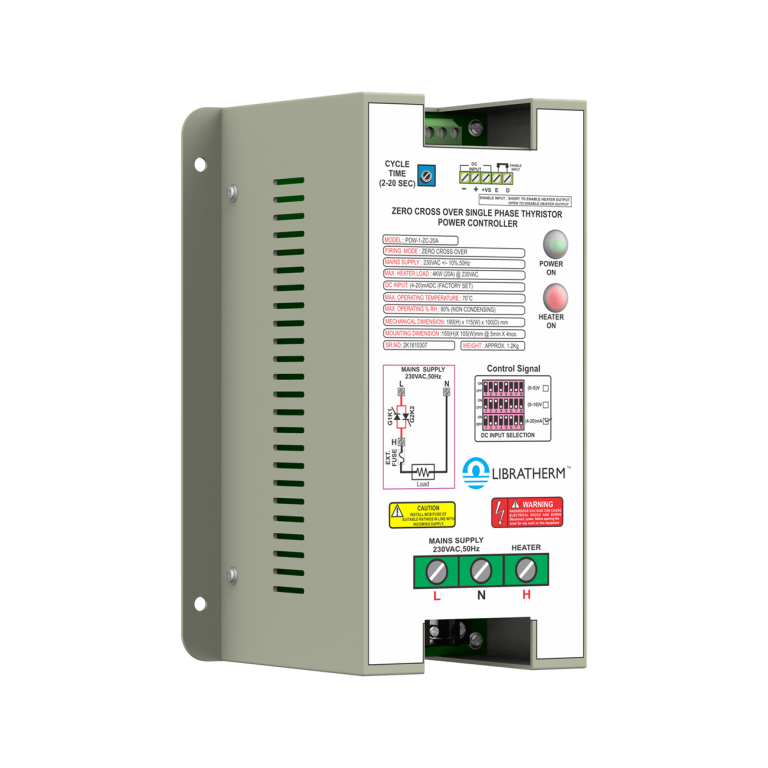 Single Phase Thyristor Power Switch – POW-1-ZC – Libratherm Instruments Single Phase Thyristor Power Switch – POW-1-ZC – Libratherm Instruments